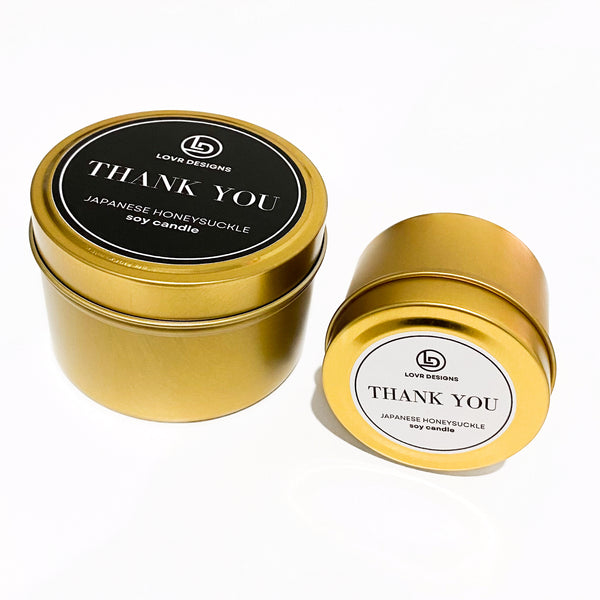 Small Branded Candle Tins – Corporate & Event Gifts (MOQ 20)